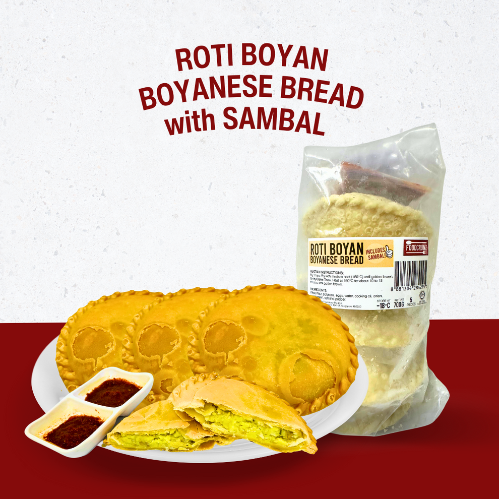 Roti Boyan / Boyanese Bread 700g (Large Size!) with Sambal – Foodcrumz ...
